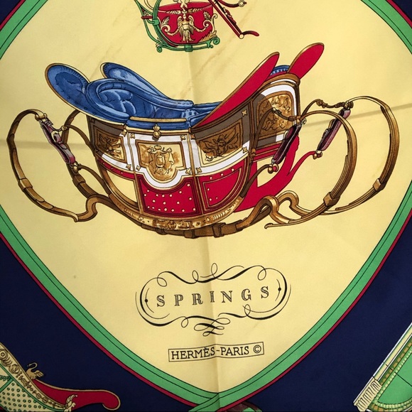 Hermes | Accessories | Hermsparis Silk Scarf Springs | Poshmark
